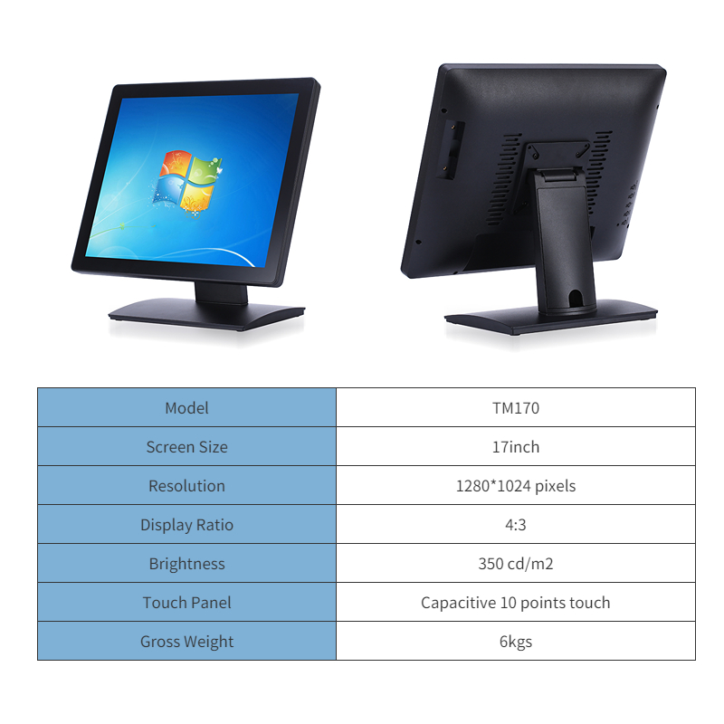 17inch LCD Touch Screen Monitor Display