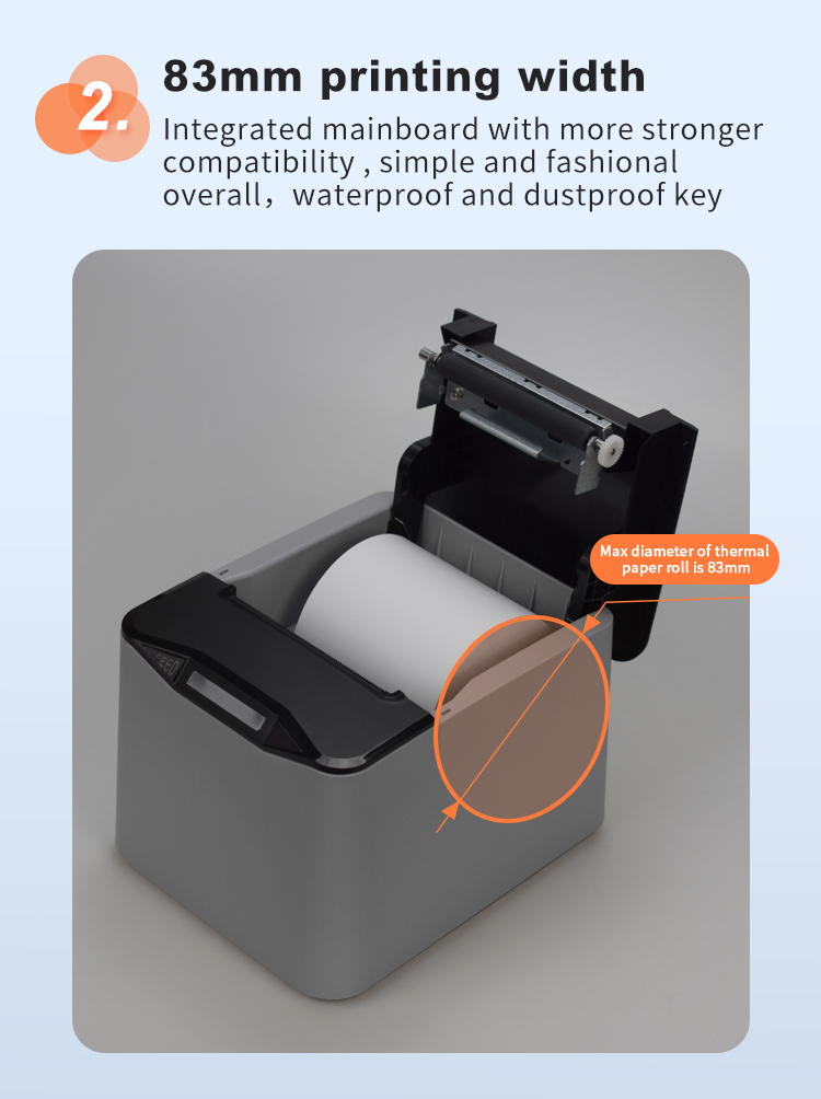 POS-8370 thermal receipt printer 3inch for POS systems