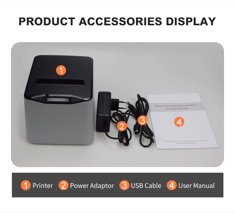 POS-8370 thermal receipt printer 3inch for POS systems